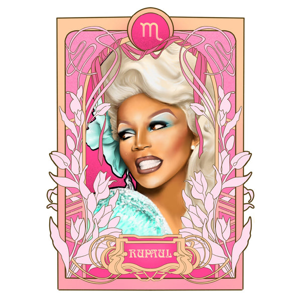 Black Zodiac RuPaul Print – Crafty Wonderland
