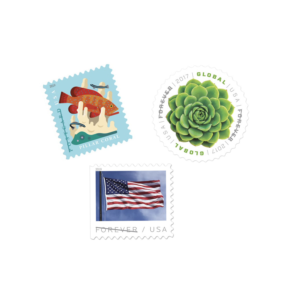 Stamps For Mailing Letters United States. APC / SSK Issues